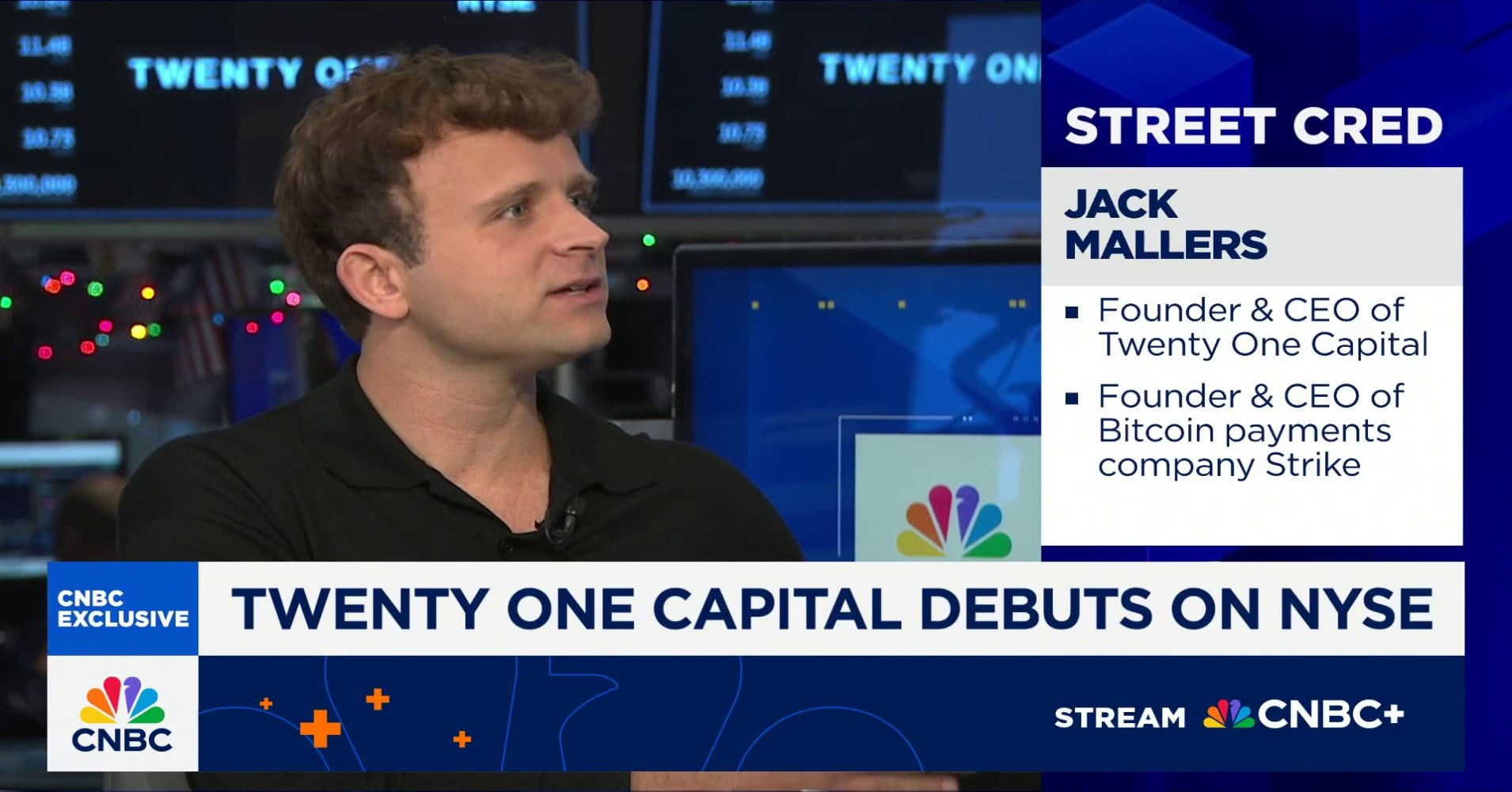 Twenty One Capital CEO Jack Mallers on NYSE debut