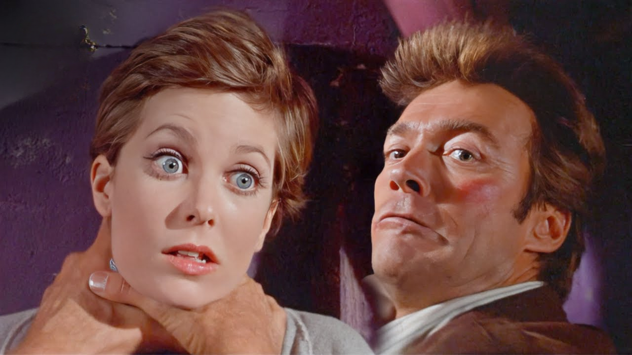 Clint Eastwood confronts the hippie girl - Coogan's Bluff