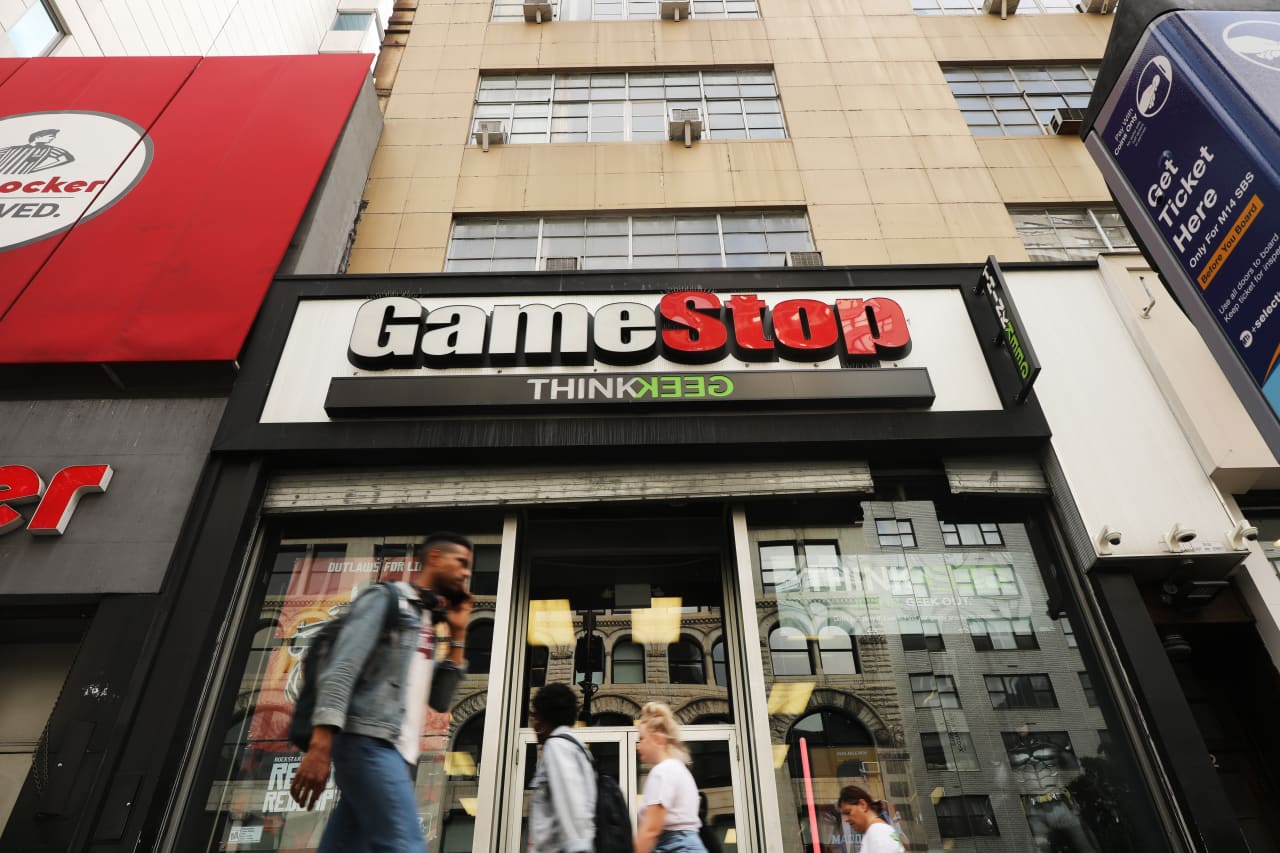 GameStop stock falls. Bitcoin is just part of the story.