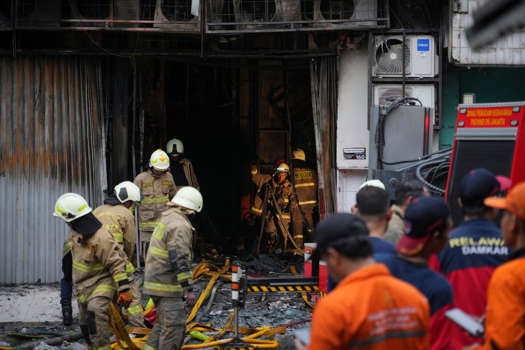 At least 22 people killed in office building fire in Indonesia's capital