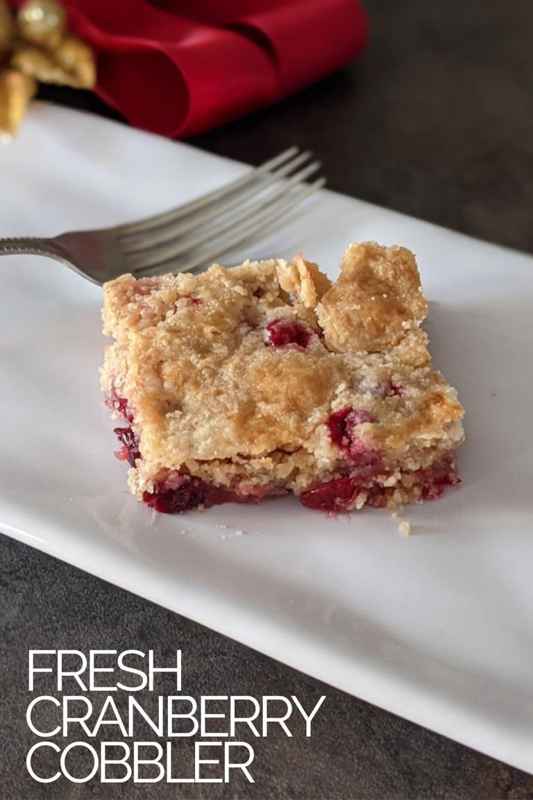A fresh cranberry cobbler dump cake recipe everyone will love