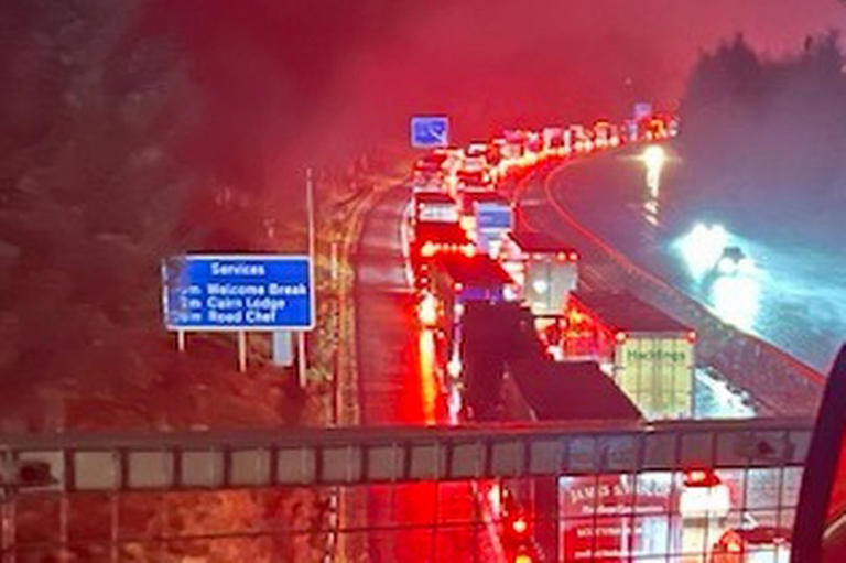 Lorries overturn on M74 as Storm Bram strong winds close busy Scots ...