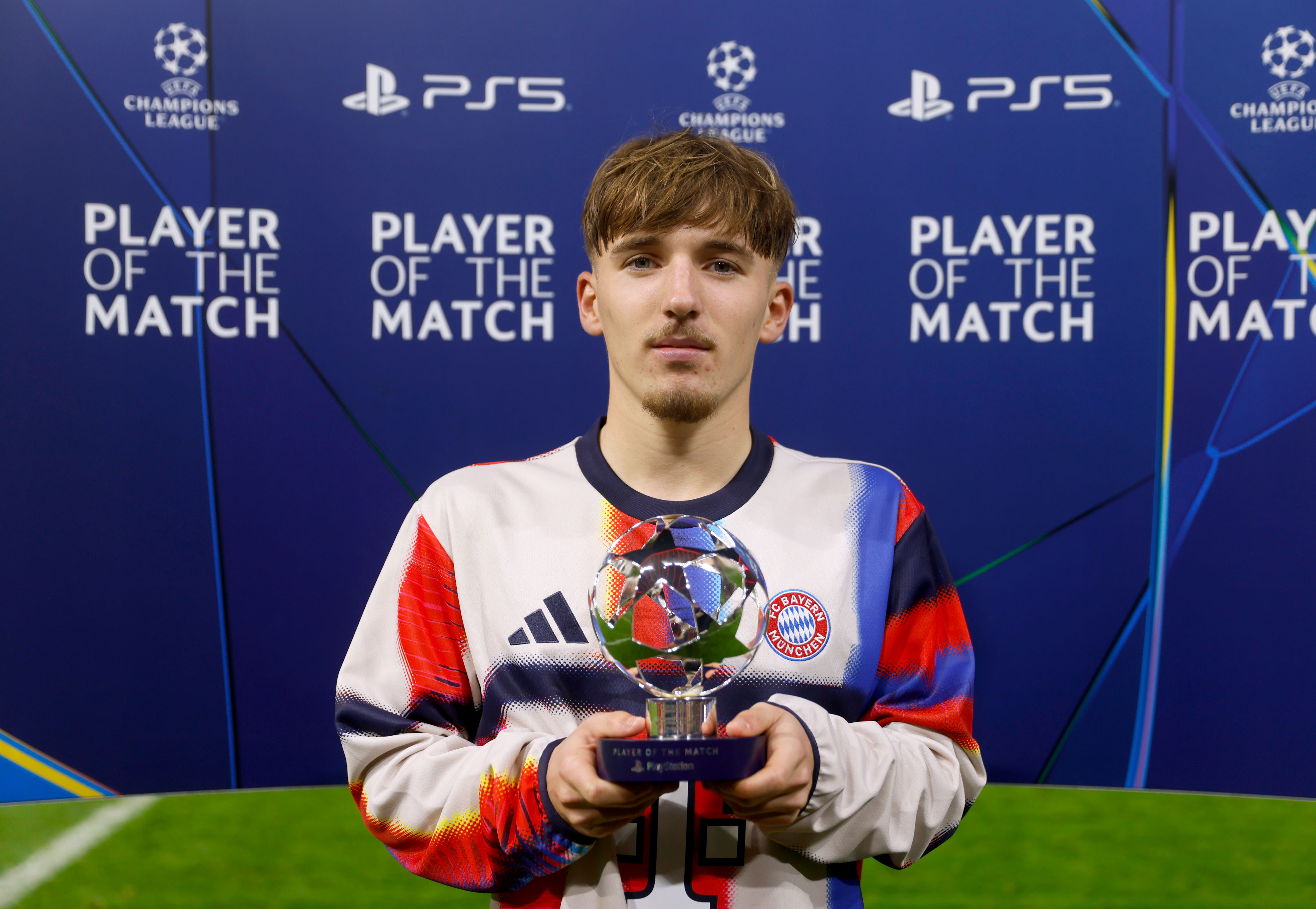 Lennart Karl named Champions League man of the match in Bayern Munich’s ...