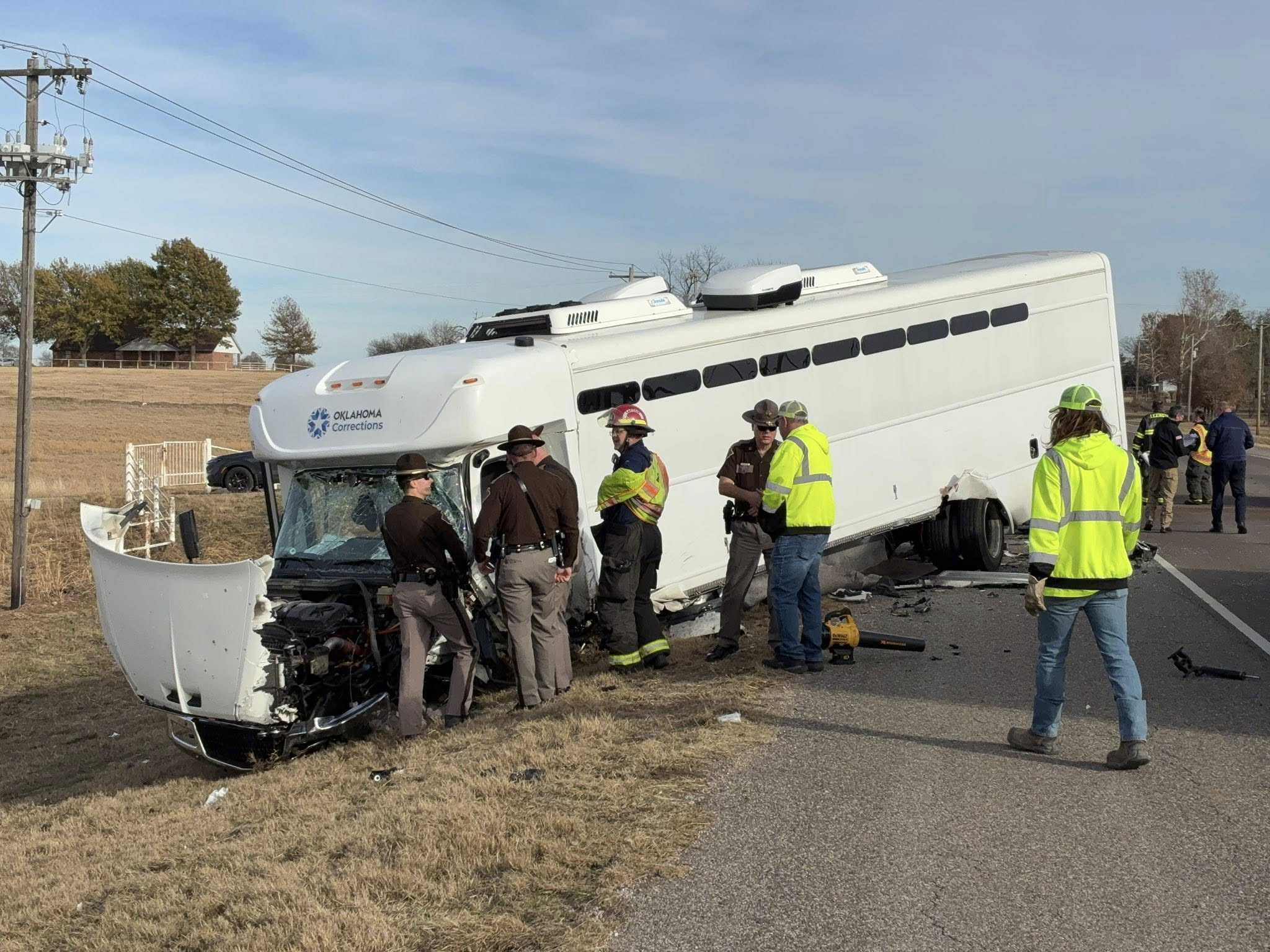Several injured after head-on crash involving Oklahoma Department of ...