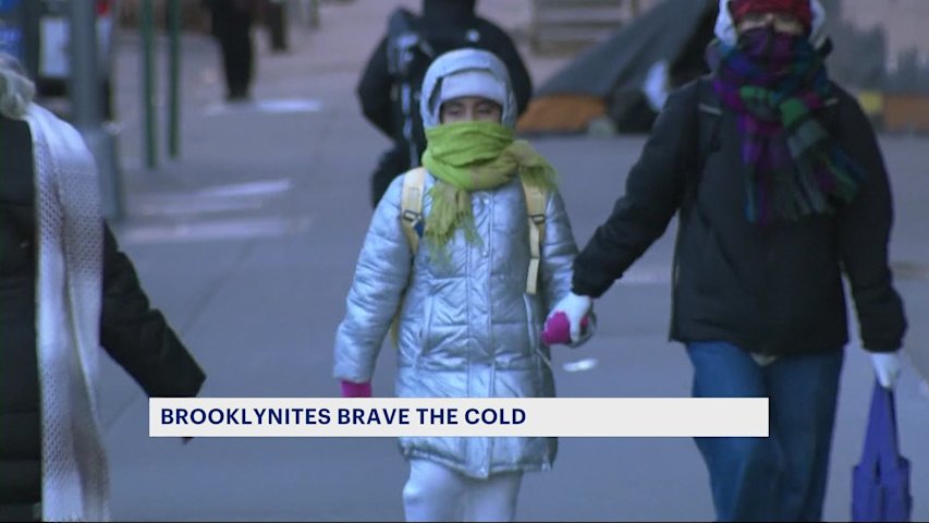 Brooklynites bundle up, brave the freezing cold temps