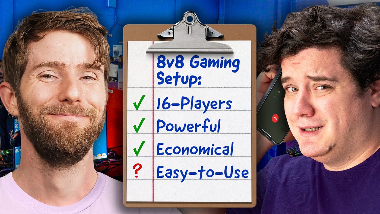 The ultimate 16-player gaming setup is complete!