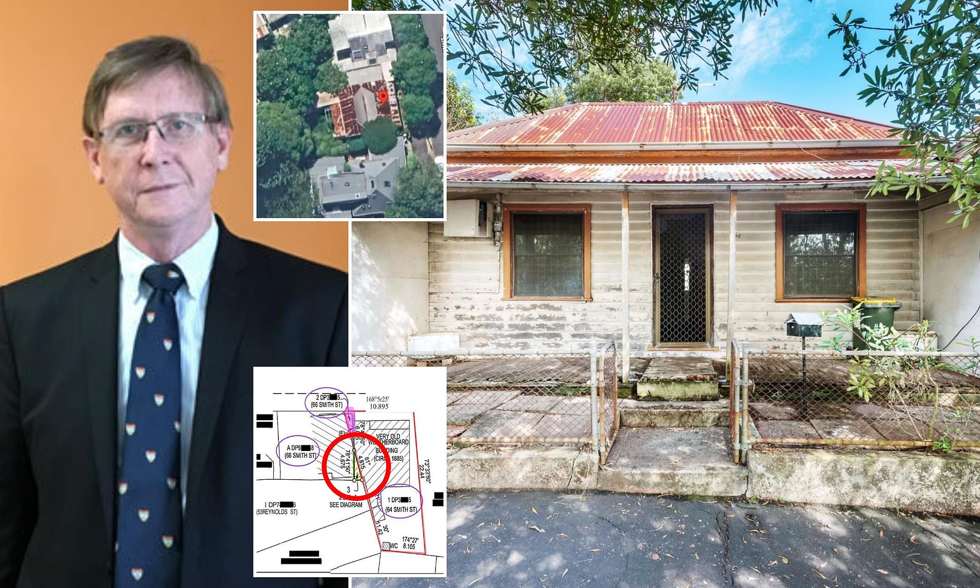 Bizarre 'squatters' rights' battle erupts over a measly 3sq metres of ...