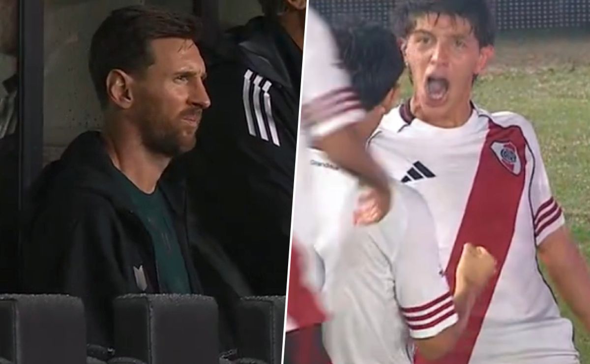 Messi Cup: ante la atenta mirada de Leo, River sacó un empate ante ...