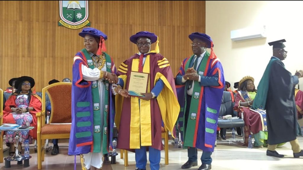 UMaT confers honorary doctorate degree on CEO of JUSTMOH Construction Ltd