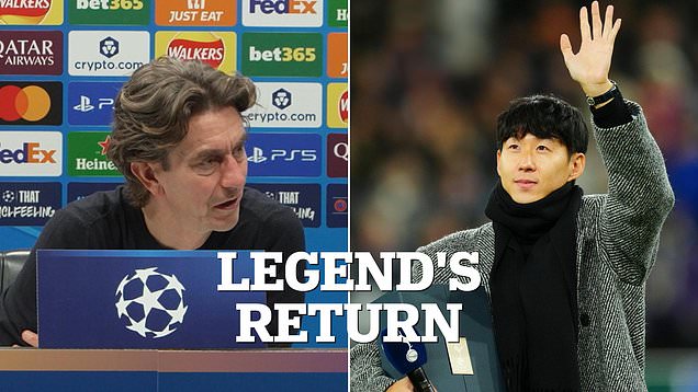 Frank reacts to Spurs legend Son making a return