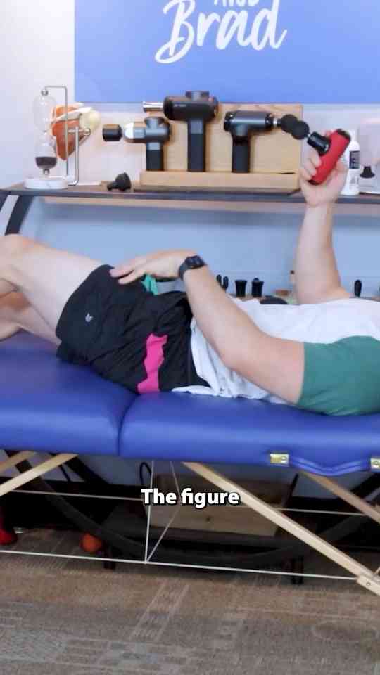 Figure four stretch for tight hips