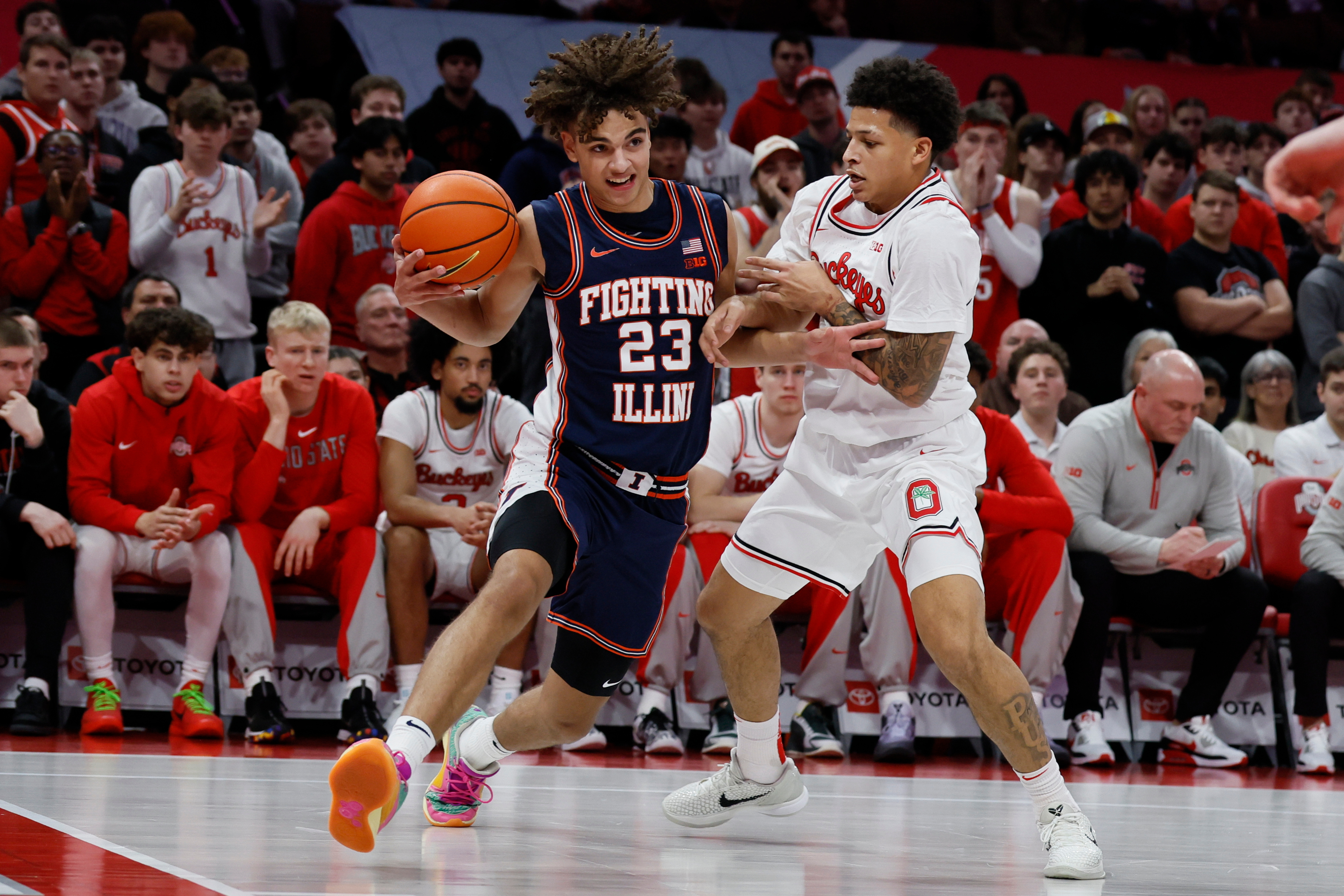 Keaton Wagler's 23 points lead No. 13 Illinois to 88-80 victory over ...