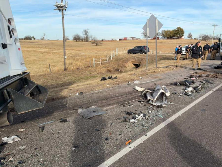 Crash involving Oklahoma Department of Corrections transport van leaves ...