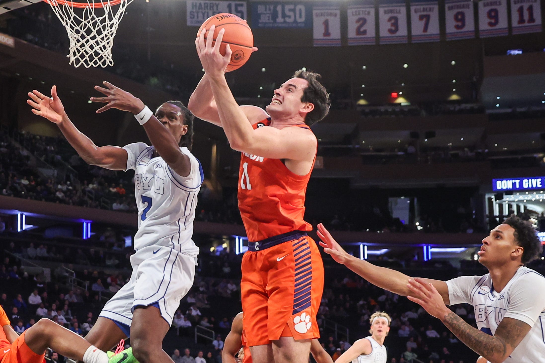 Clemson basketball blows second-half lead to lose to BYU, AJ Dybantsa ...