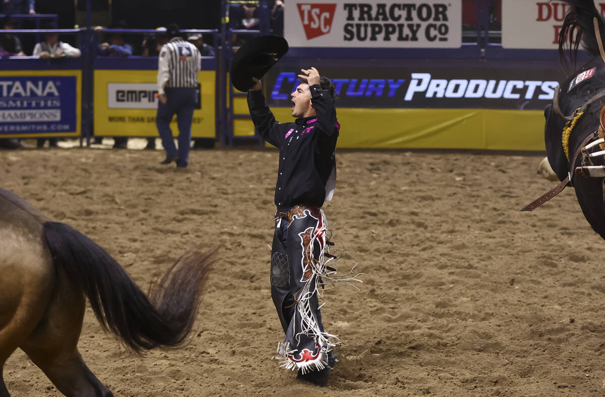 NFR live with saddle bronc rider Damian Brennan