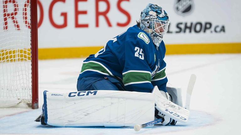 Canucks’ goaltender Thatcher Demko returning from lower-body injury for ...