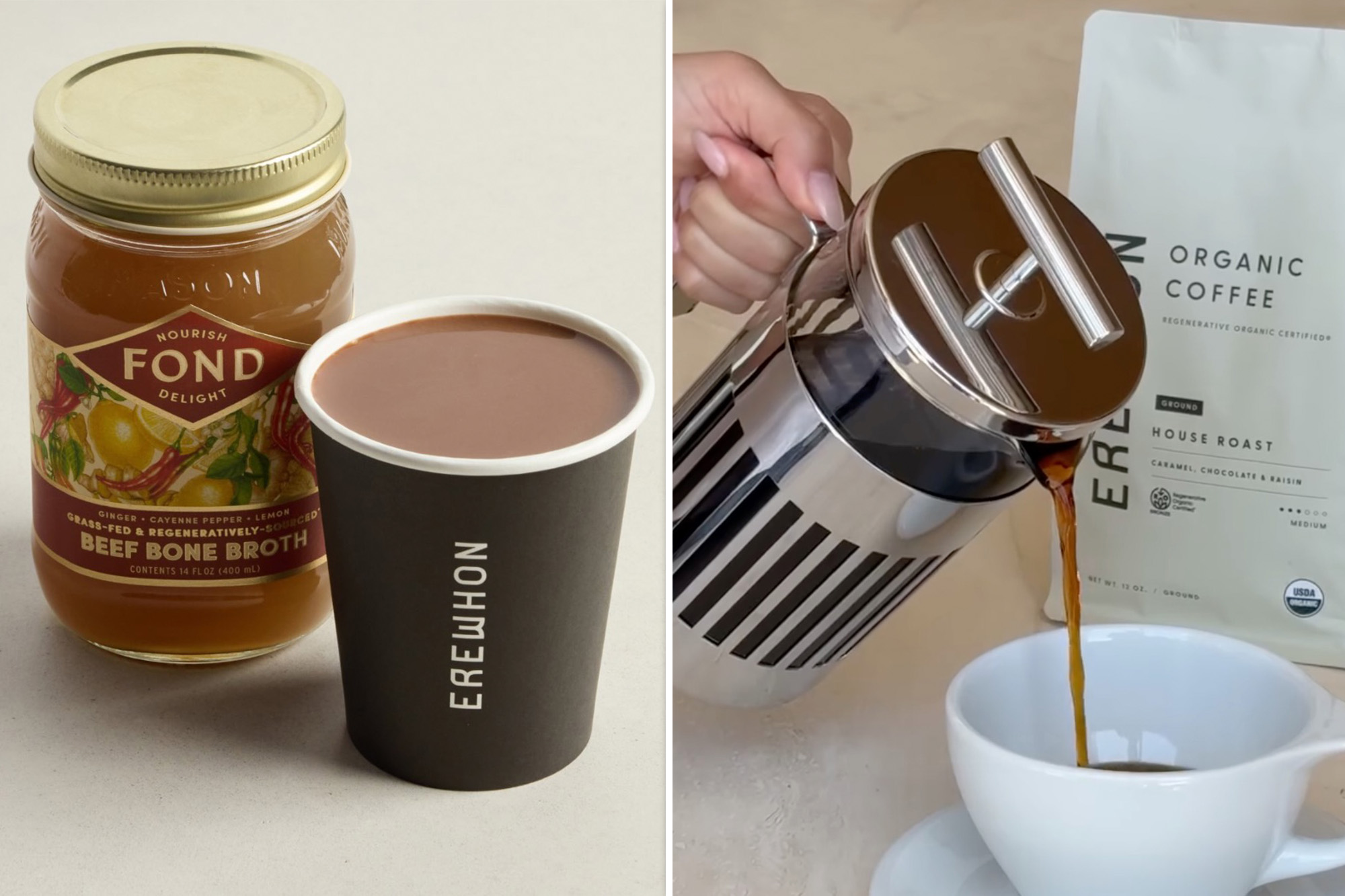 Erewhon’s new $11 cup of bone broth hot cocoa is hot cuckoo