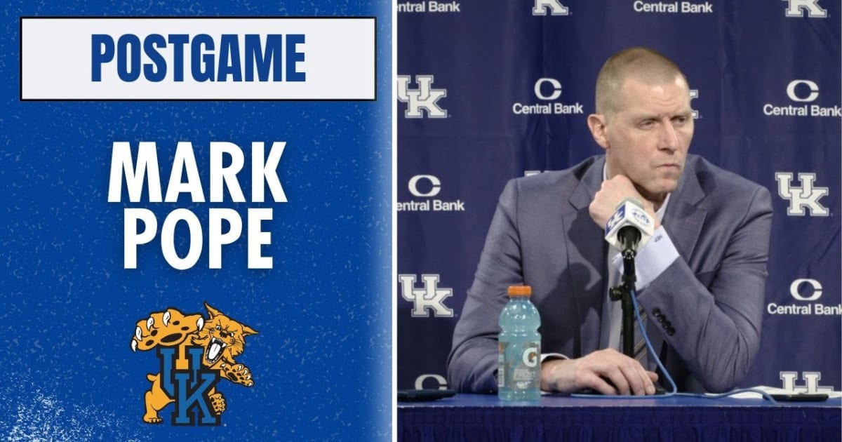 Watch: A frustrated Mark Pope discusses Kentucky’s win over North ...