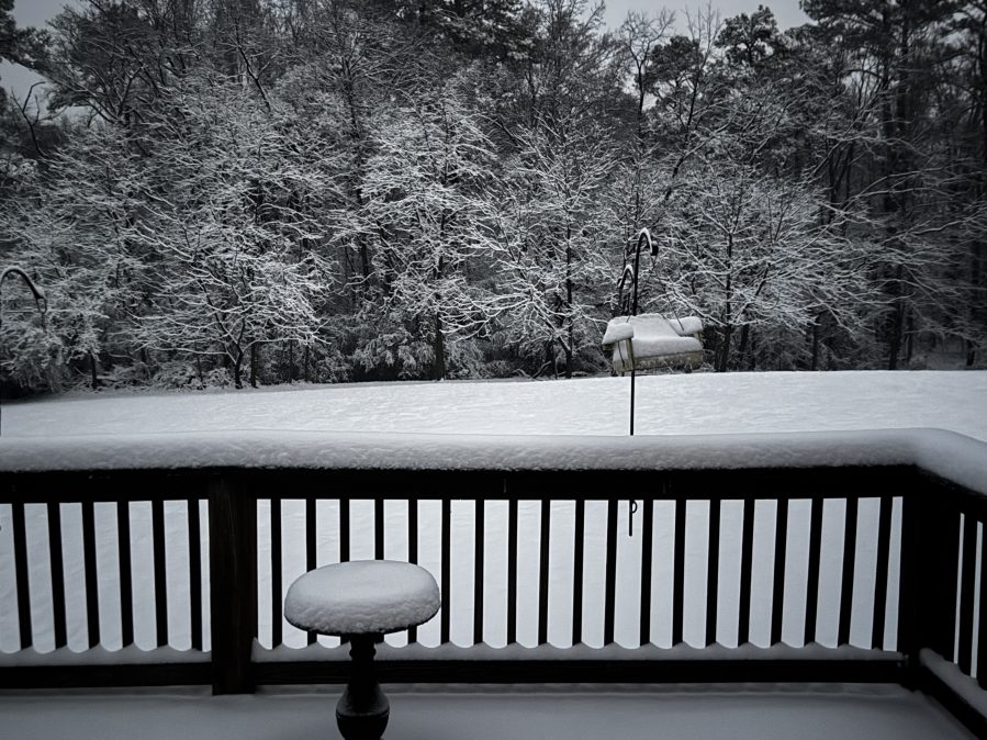 When will Central Virginia’s first snow melt away?