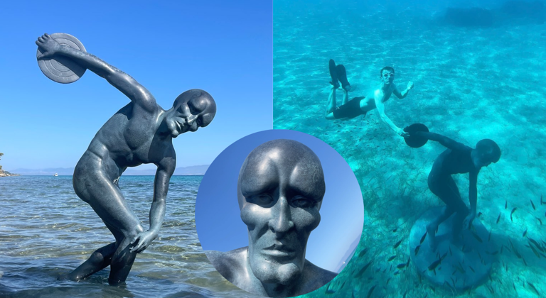 Meme artist sinks $25,000 handsome Squidward statue into the sea to ...