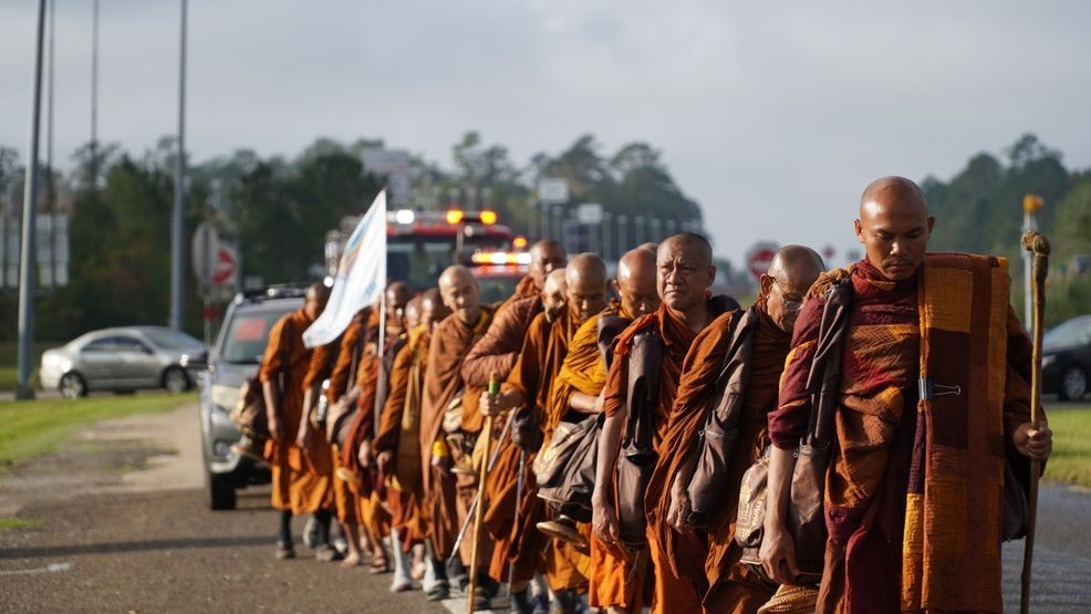 Live map | Buddhist monks to trek from Texas to DC in 'Walk for Peace ...