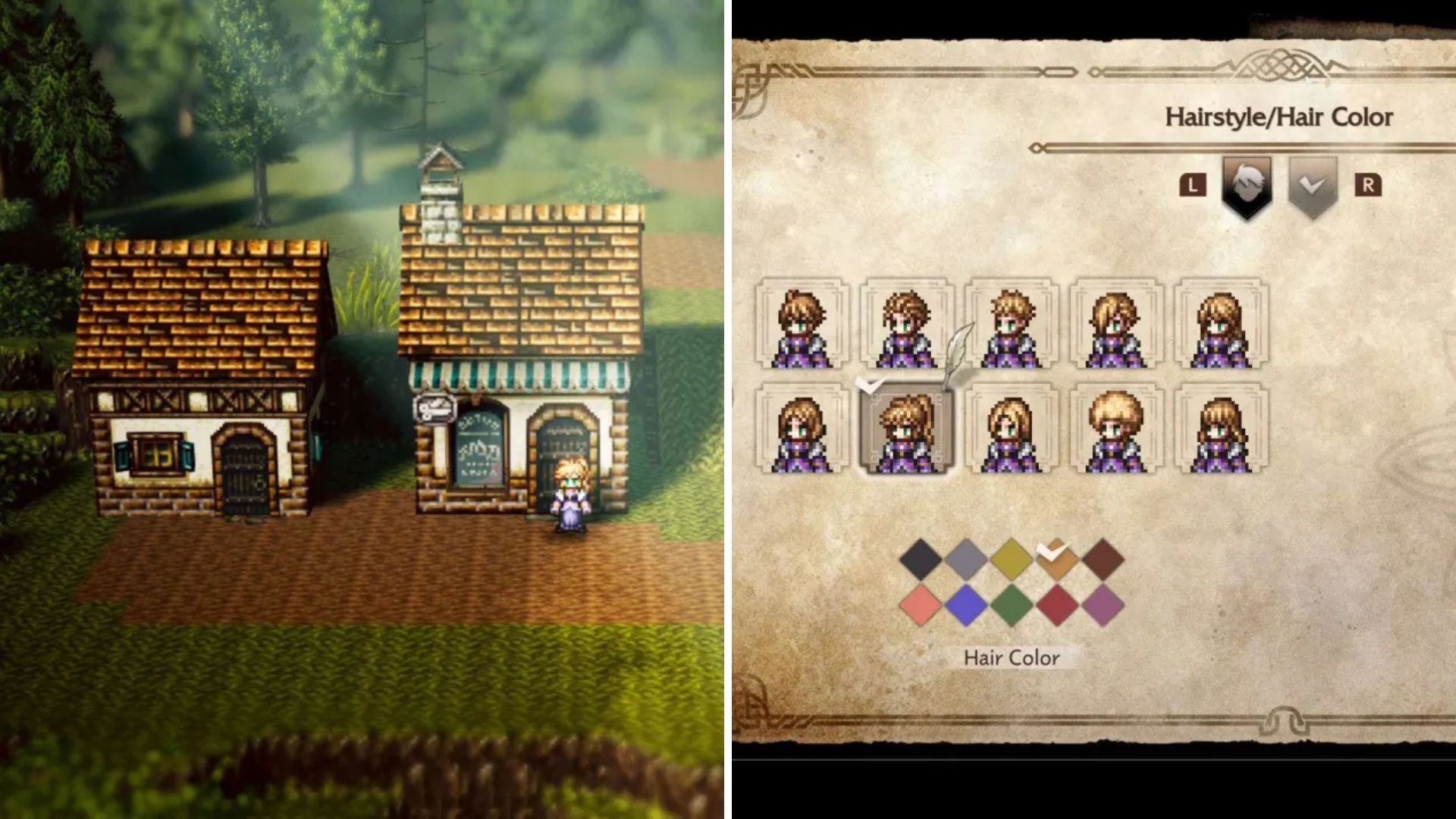 How to change appearance in Octopath Traveler 0