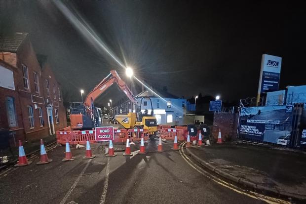 Police reviewing CCTV after motorists move roadworks barriers to get ...