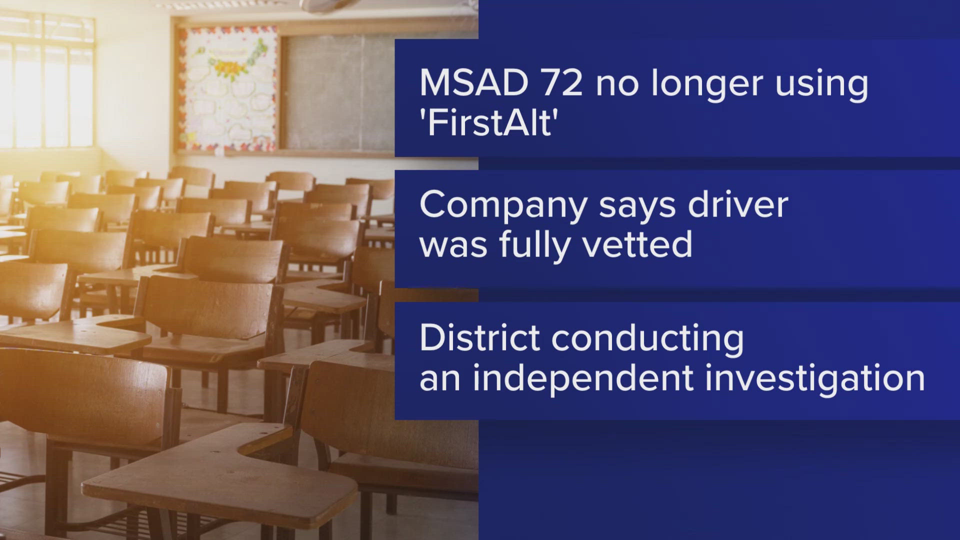 MSAD 72 fires bus contractor after student goes missing for hours