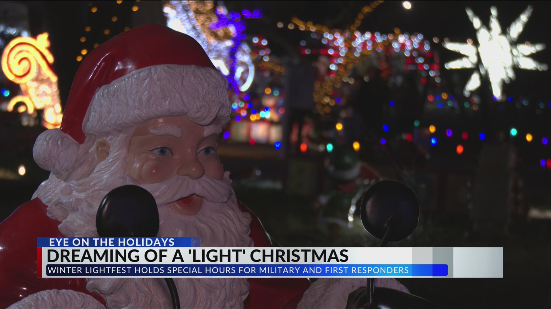 Winter Lightfest welcomes military & first responders