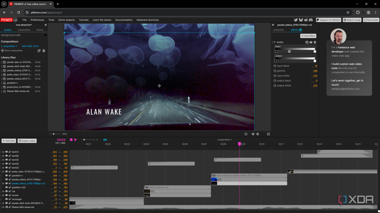 Pikimov is a free video editor that runs entirely in your browser