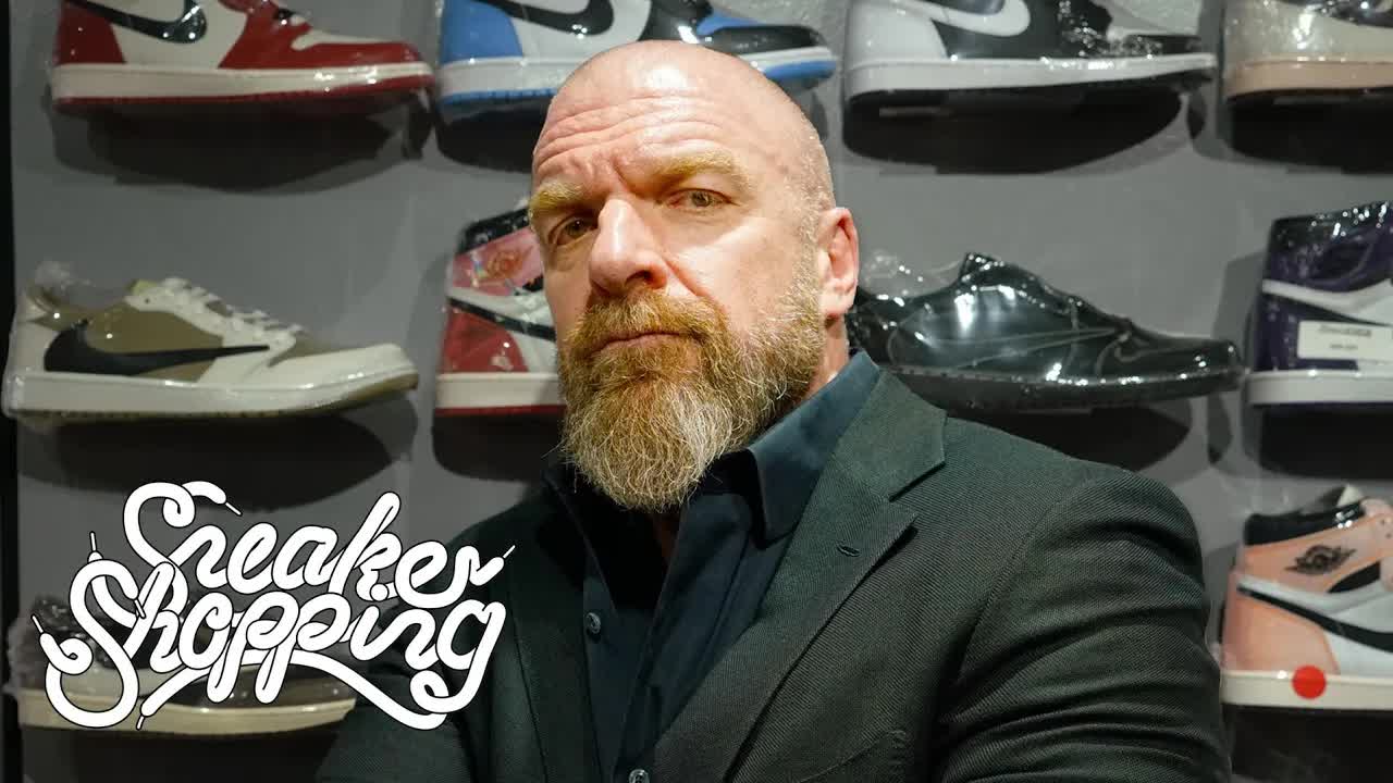 Triple H goes sneaker shopping with Complex
