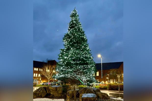 Mayor of Bolton switches on Christmas lights at hospital that saved his ...