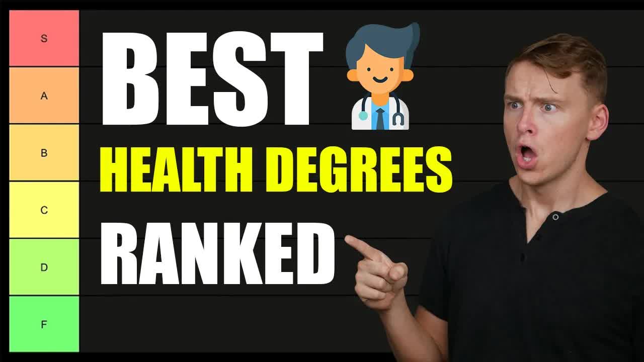 Health degree tier list (2025)