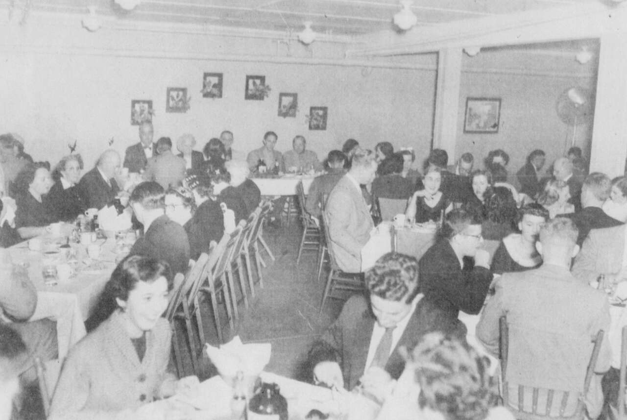 Wedge Bank's 1950s Christmas party captured in Alton photo