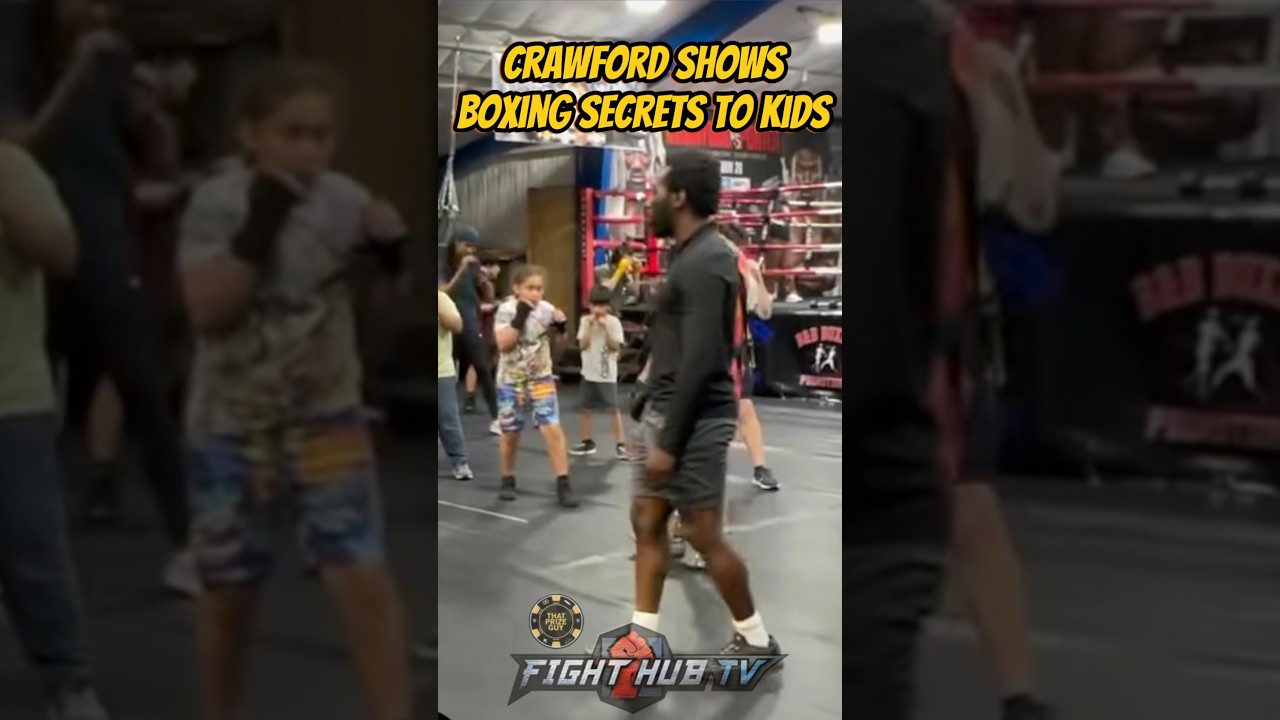 Terence Crawford coaches kids at the gym & reveals boxing secrets!