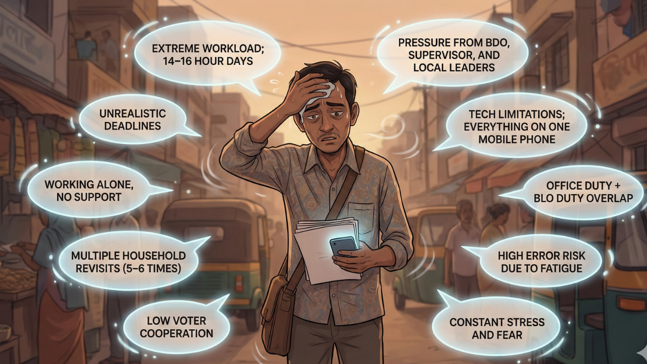 House-to-house, form-to-form: The unseen daily grind of BLOs amid SIR ...