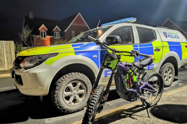 Hunt for 'dangerous' e-motorbike rider as police ask for evidence