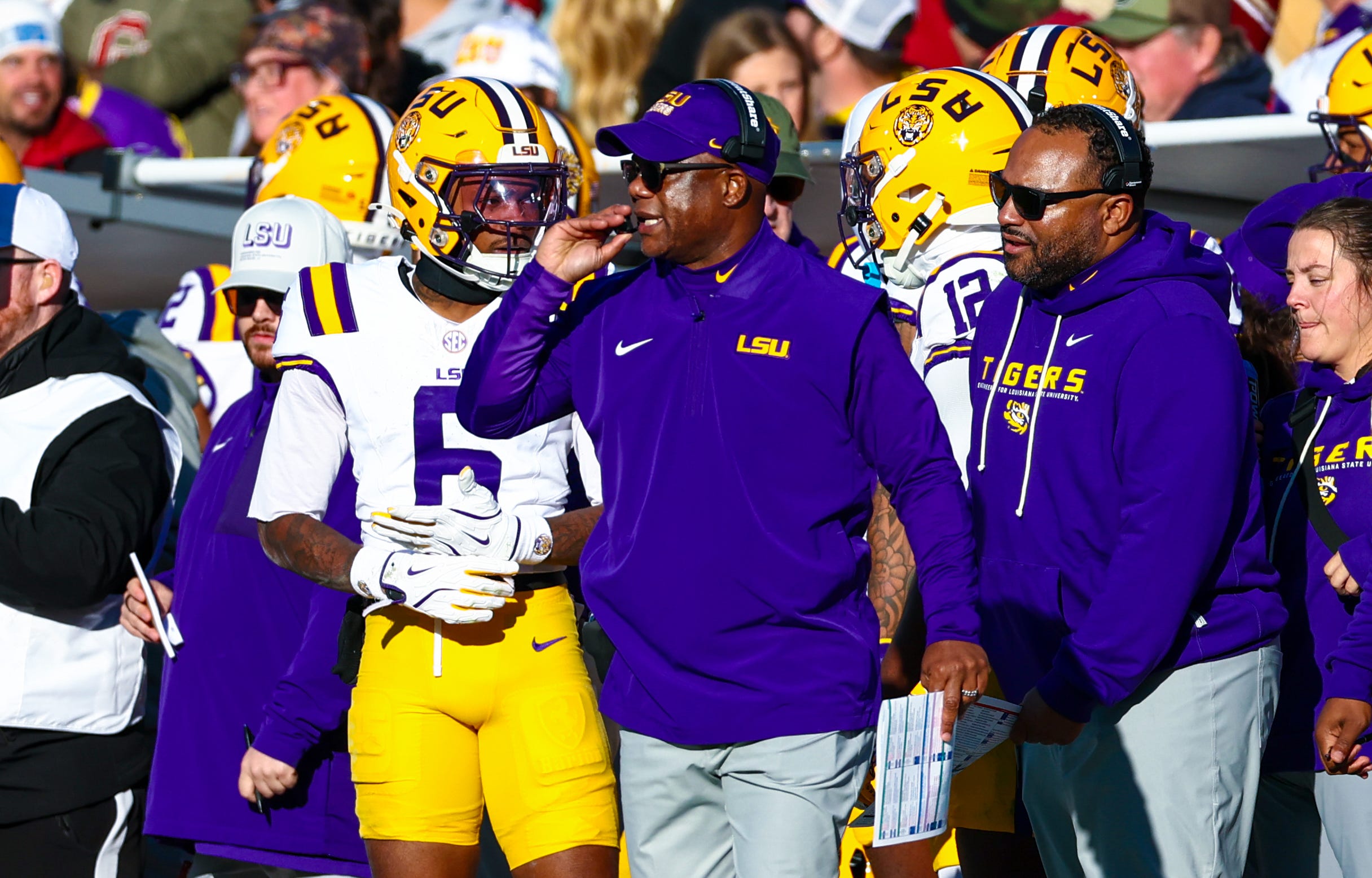 Is Frank Wilson coaching LSU's bowl game despite Ole Miss move?
