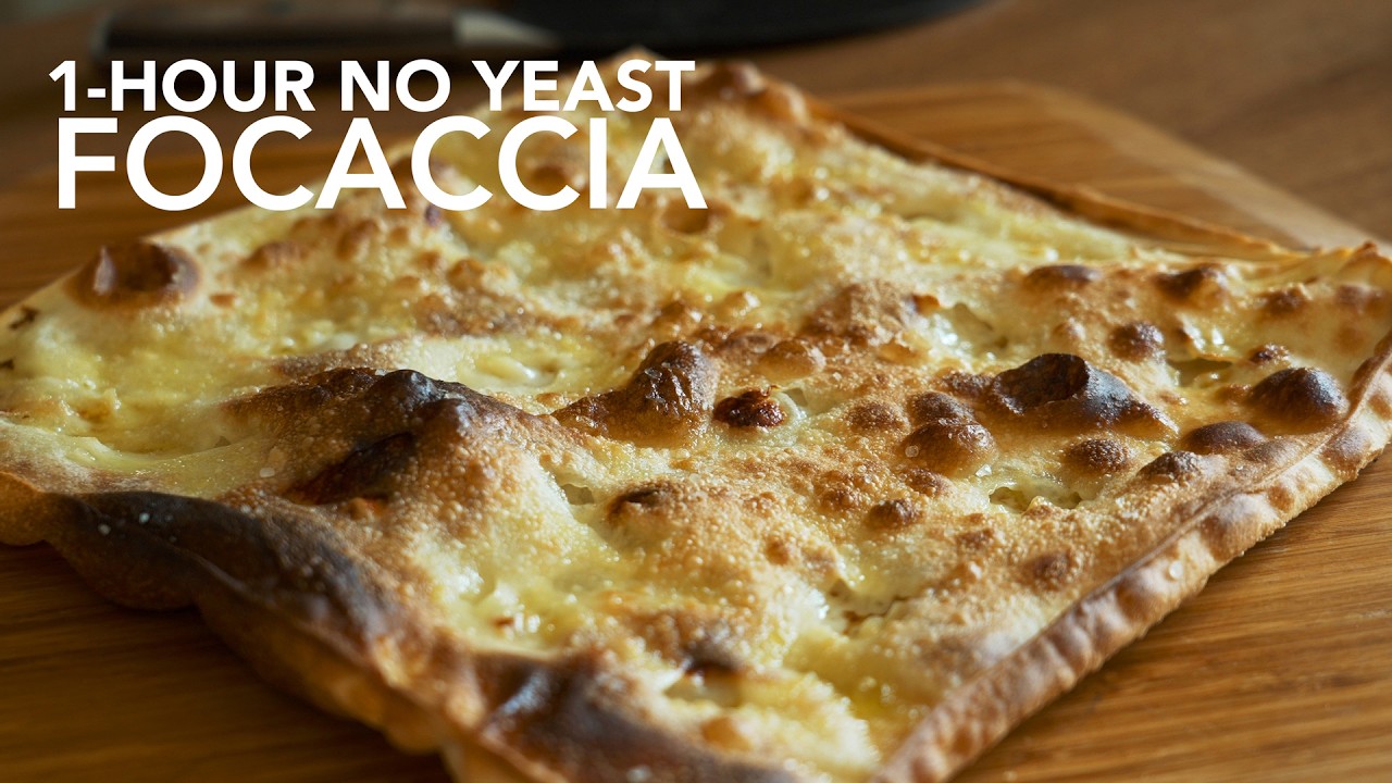 No yeast focaccia: Quick and delicious homemade bread recipe