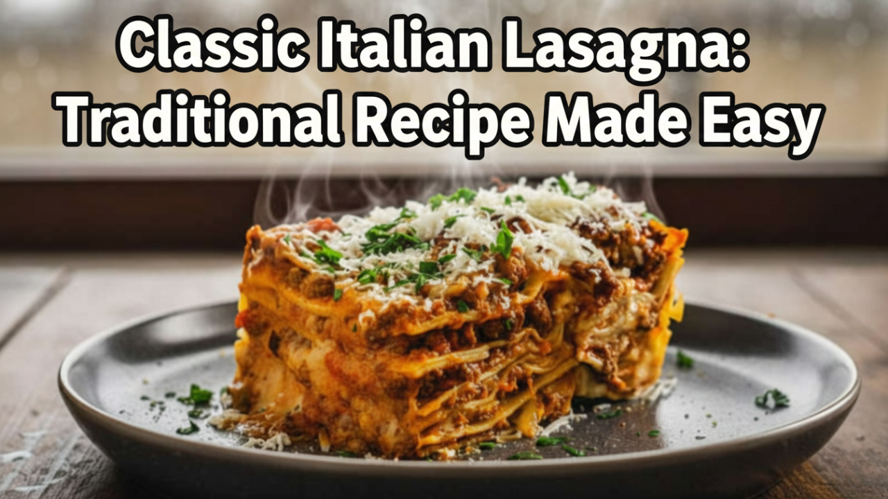 Classic Italian lasagna: Traditional recipe made easy