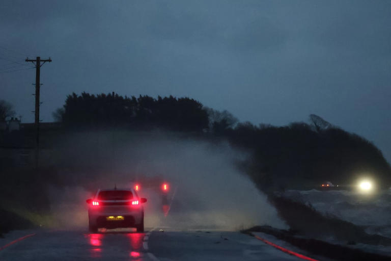 Lorries overturn in high winds as Storm Bram travel disruption continues