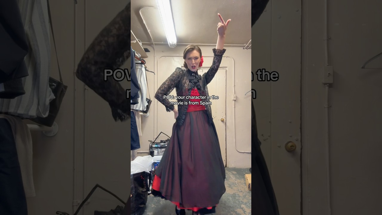 I dressed up like a Spanish flamenco dancer for a role