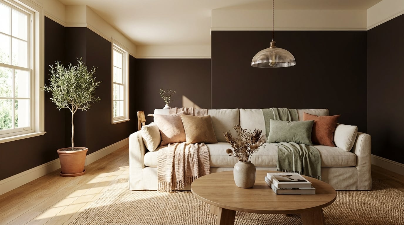 Ce marron espresso choisi couleur de l’année 2026 par Benjamin Moore ...