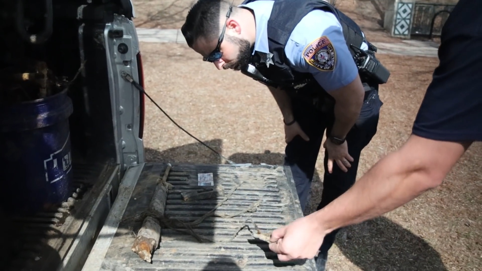 What rose from the river made police whisper, “This might be from a ...