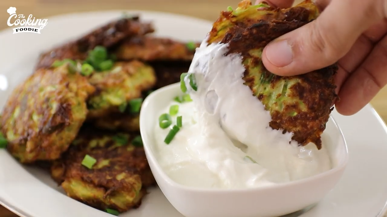 This recipe shows how to make perfectly crisp zucchini pancakes every time