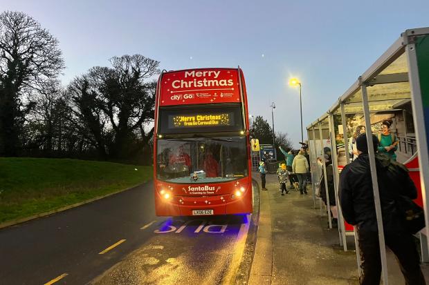 Santa bus set for Helston visit today: Here's where and when it will visit