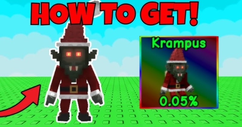 What does the Krampus pet do in Grow a Garden (Roblox)