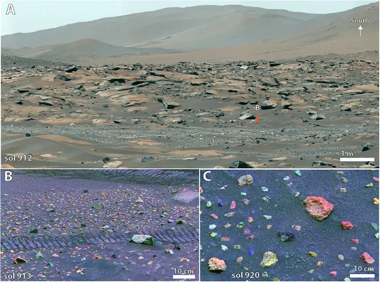 White rocks on Mars point to ancient rainfall and a wetter planet
