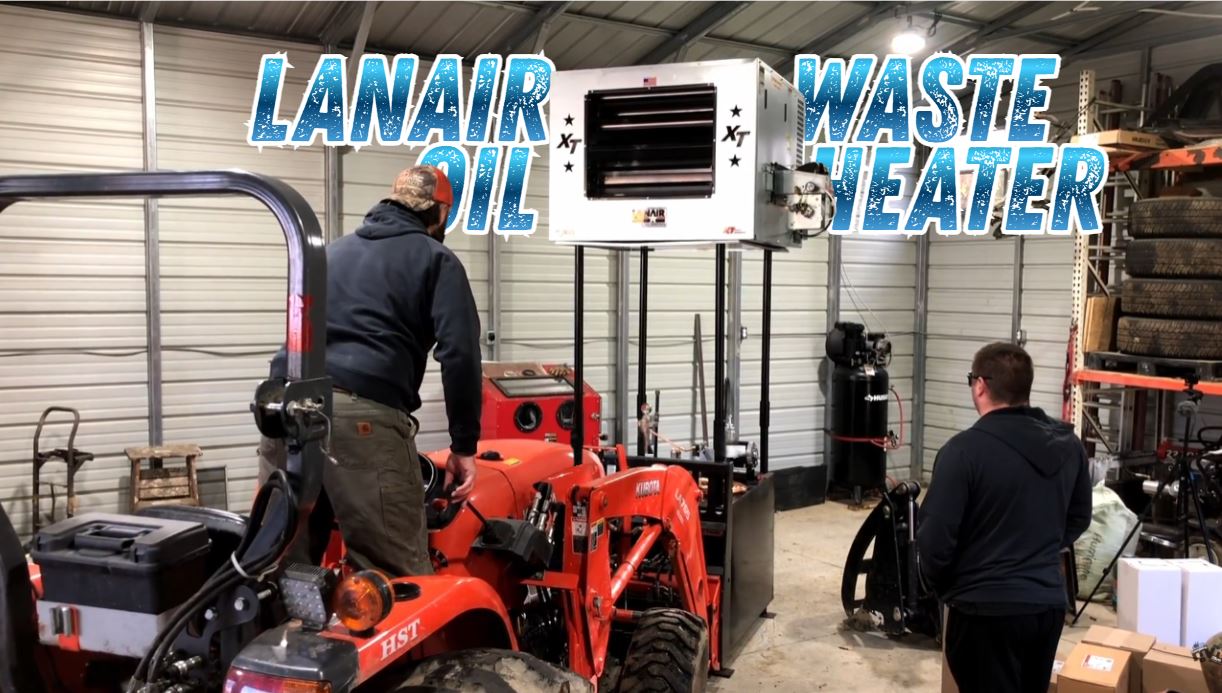 Installing the free heat Lanair waste oil heater fully
