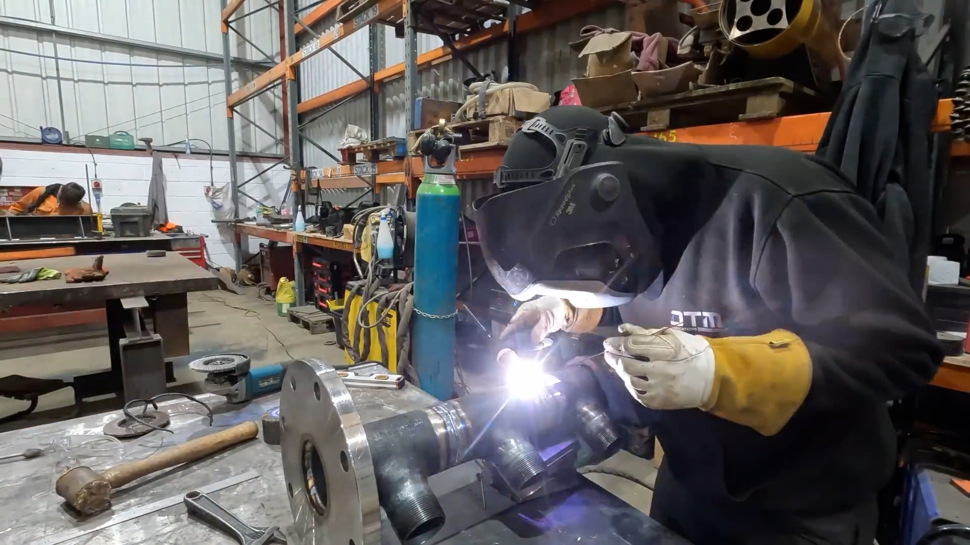 Baler door repair and reinforcement